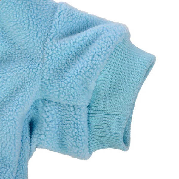 Baby Blue Fleece Dog Sweatshirt - RichPaw