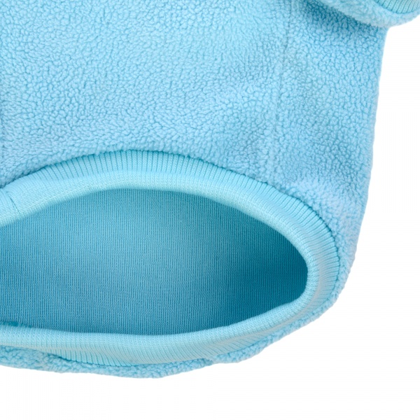 Baby Blue Fleece Dog Sweatshirt - richpaw.co.uk/