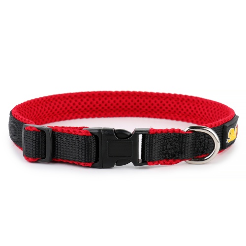Red Nylon Mesh Dog Collar - RichPaw