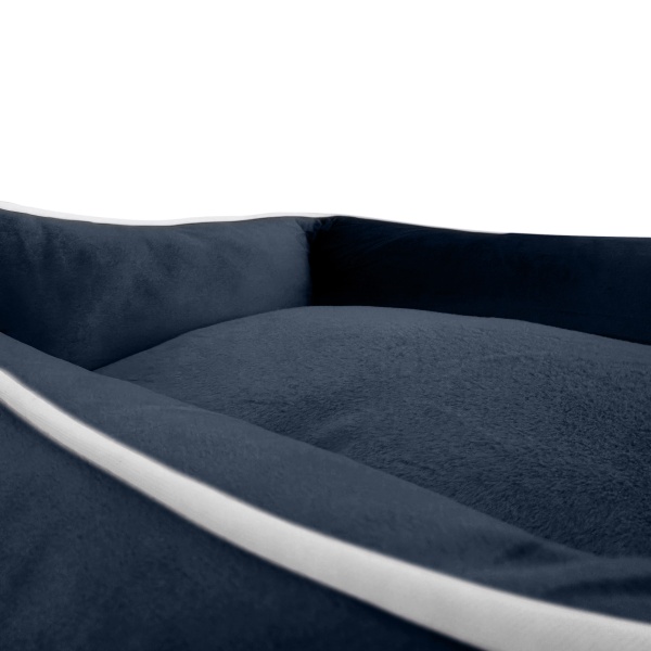 Luxe Black Velvet Dog Bed - RichPaw