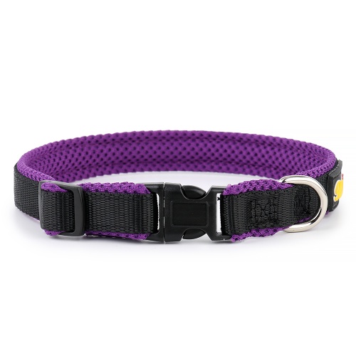 Purple Nylon Mesh Dog Collar - richpaw.co.uk/