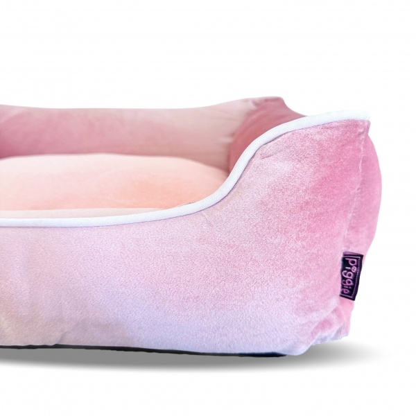 Luxe Pink Velvet Dog Bed - RichPaw
