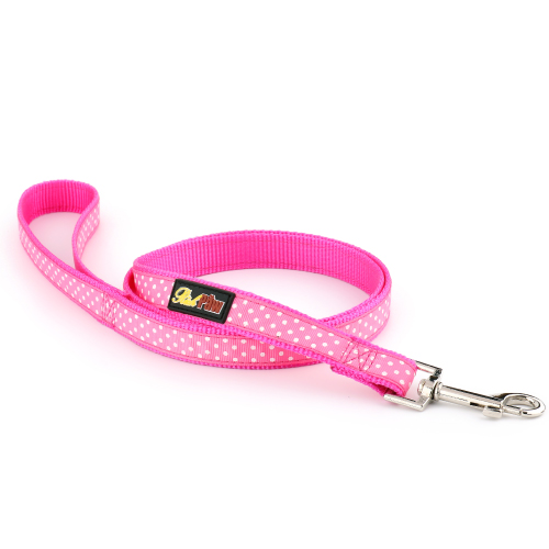 Pink Spotti Dog Lead - RichPaw